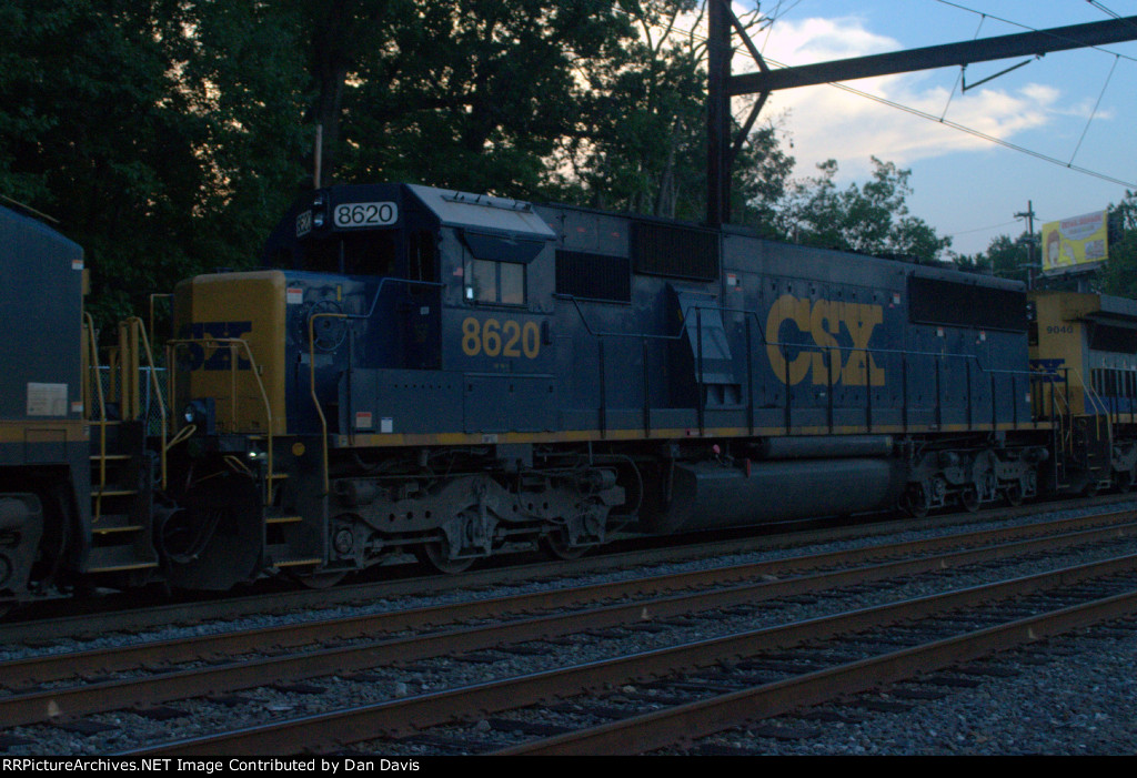 CSX SD50-2 8620 third out on Q300-18